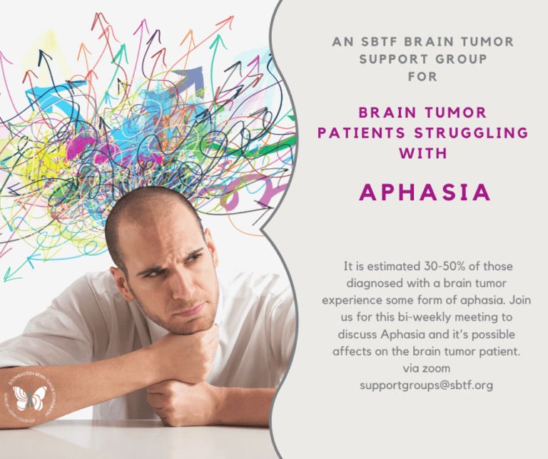 Online Aphasia Support Group - Southeastern Brain Tumor Foundation